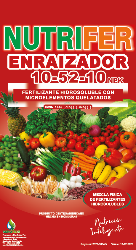 Nutrifer Enraizador 10-52-10 NPK – Agrotech